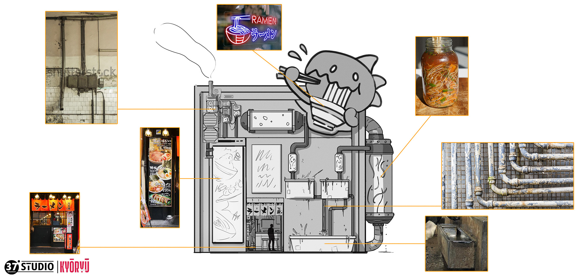 37Degrees Kyoryu Game Shibuya Ramen Shop – 37Degrees Studio